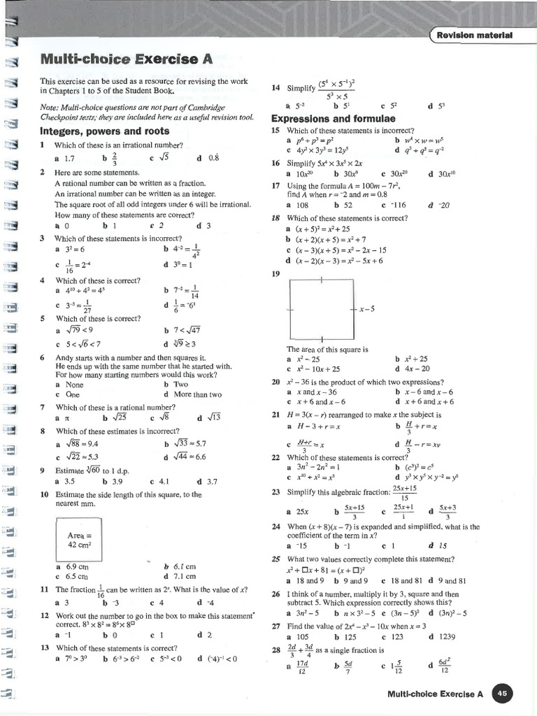 G8 Checkpoint Revision | PDF