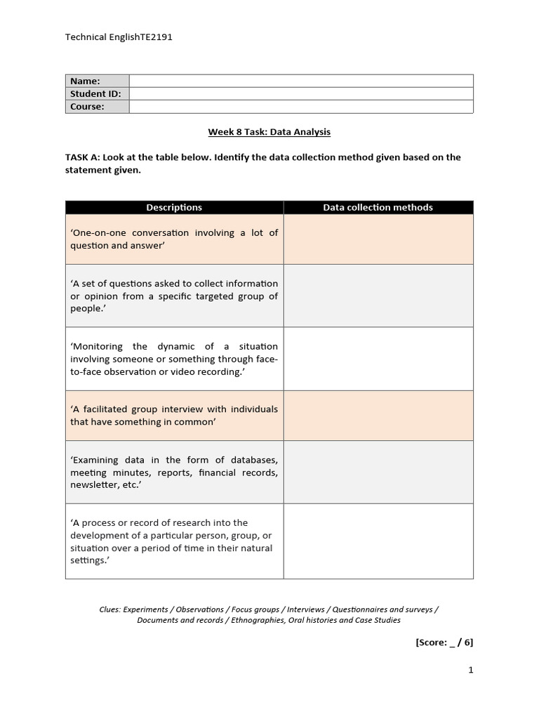 Te2191 Week 8 Task | PDF | Computers