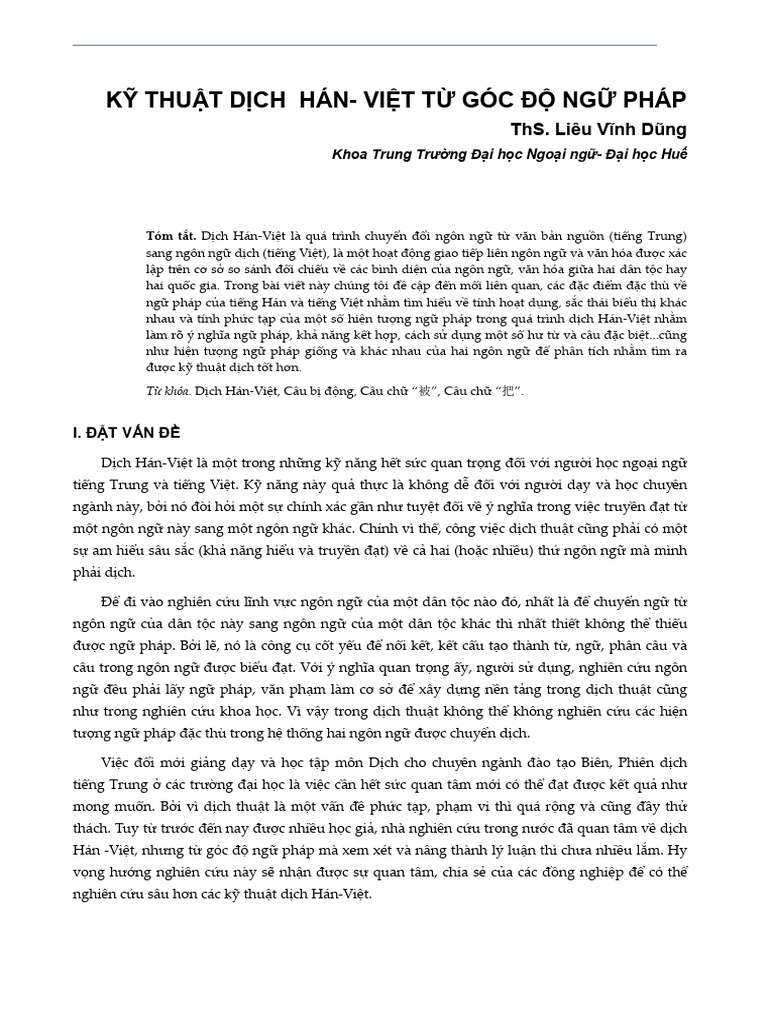 dịch hán việt | PDF