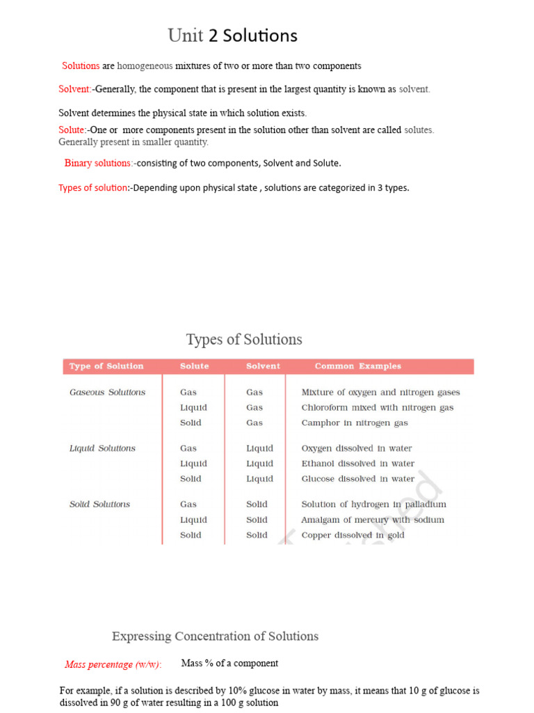 Class 12 Chapter 2 Solution | Download Free PDF | Solubility | Dissociation (Chemistry)