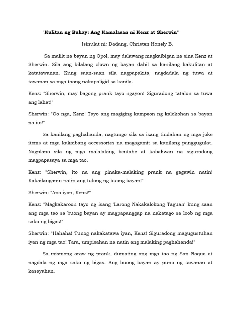 Kwentong Katatawanan | PDF