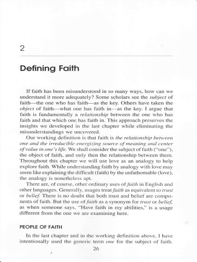 Reading 03 - Tilley - 2010 - Defining Faith | PDF | Faith | Monotheism