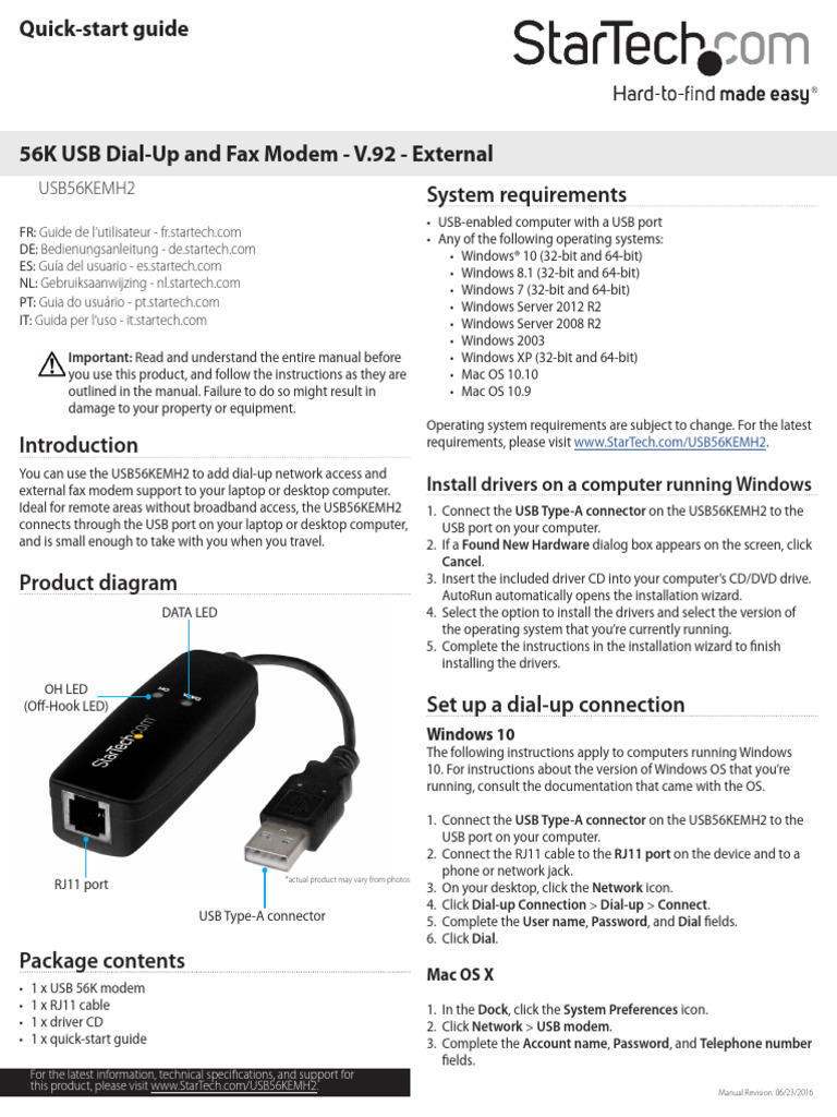 USB56KEMH2 | PDF | Modem | Usb