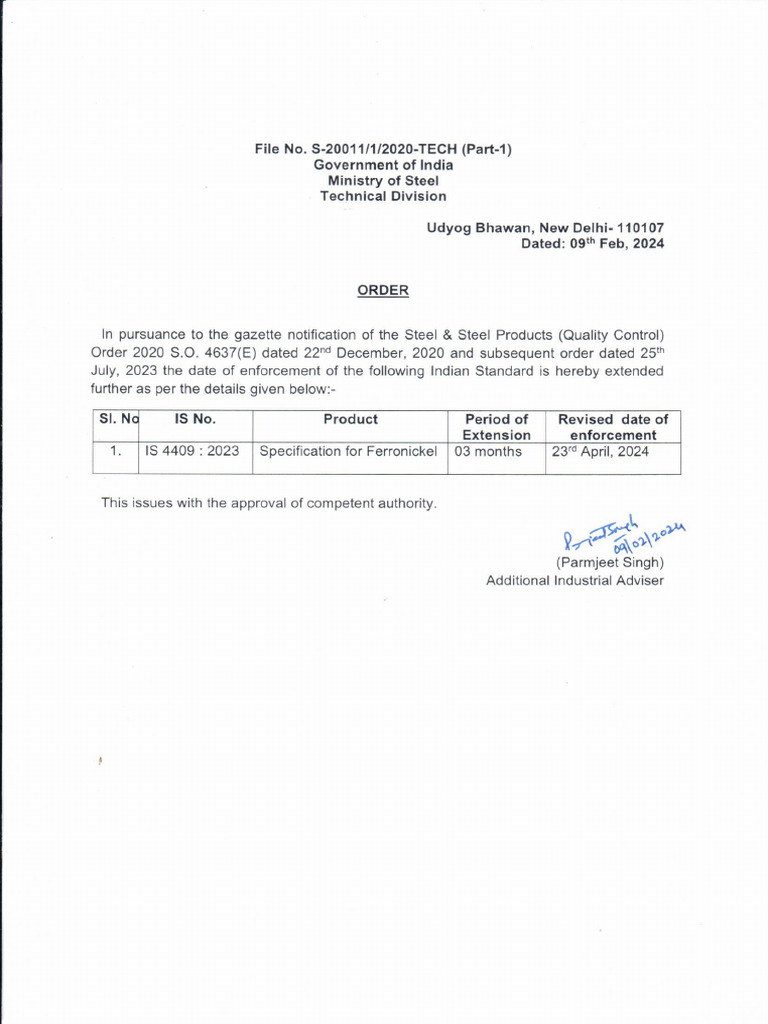 Order Extension | PDF