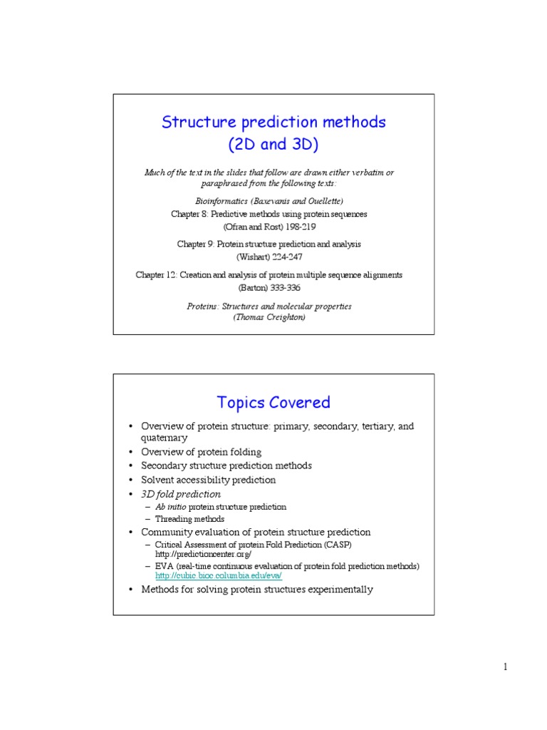 2d 3d Structure | PDF | Protein Domain | Protein Folding