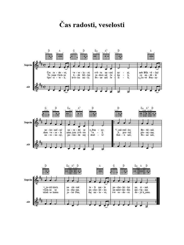 Čas Radosti, Veselosti | PDF