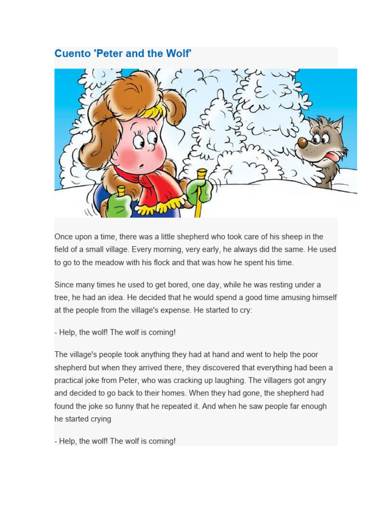 Peter and The Wolf Story | PDF