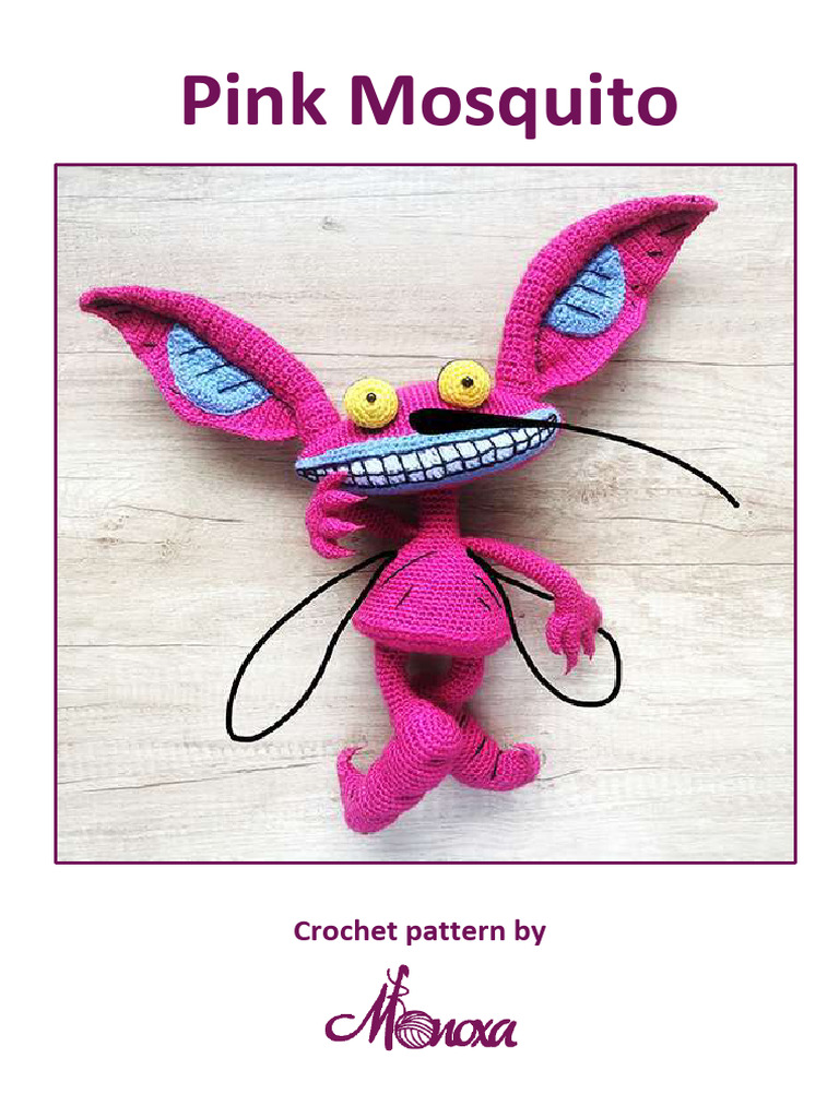 Pink Mosquito Crochet Pattern Guide | PDF | Crochet | Yarn