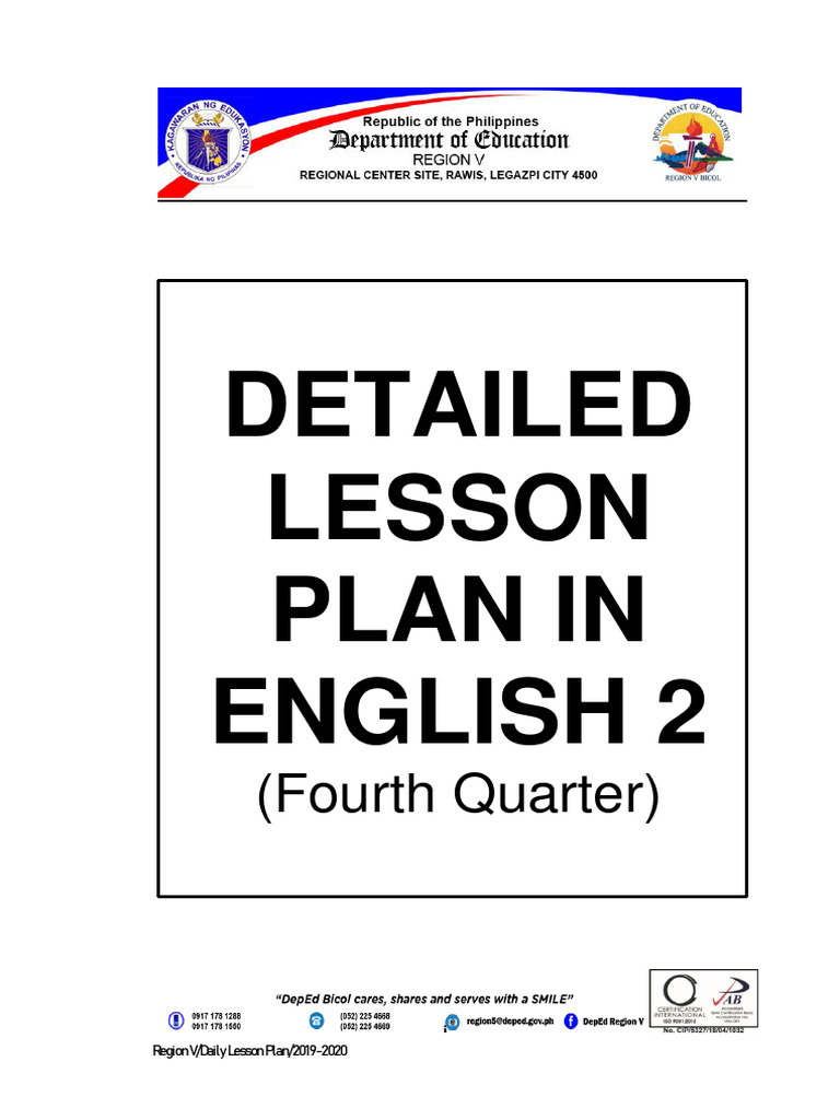 GRADE 2-4th Quarter DLP in English | PDF | Lesson Plan | Learning