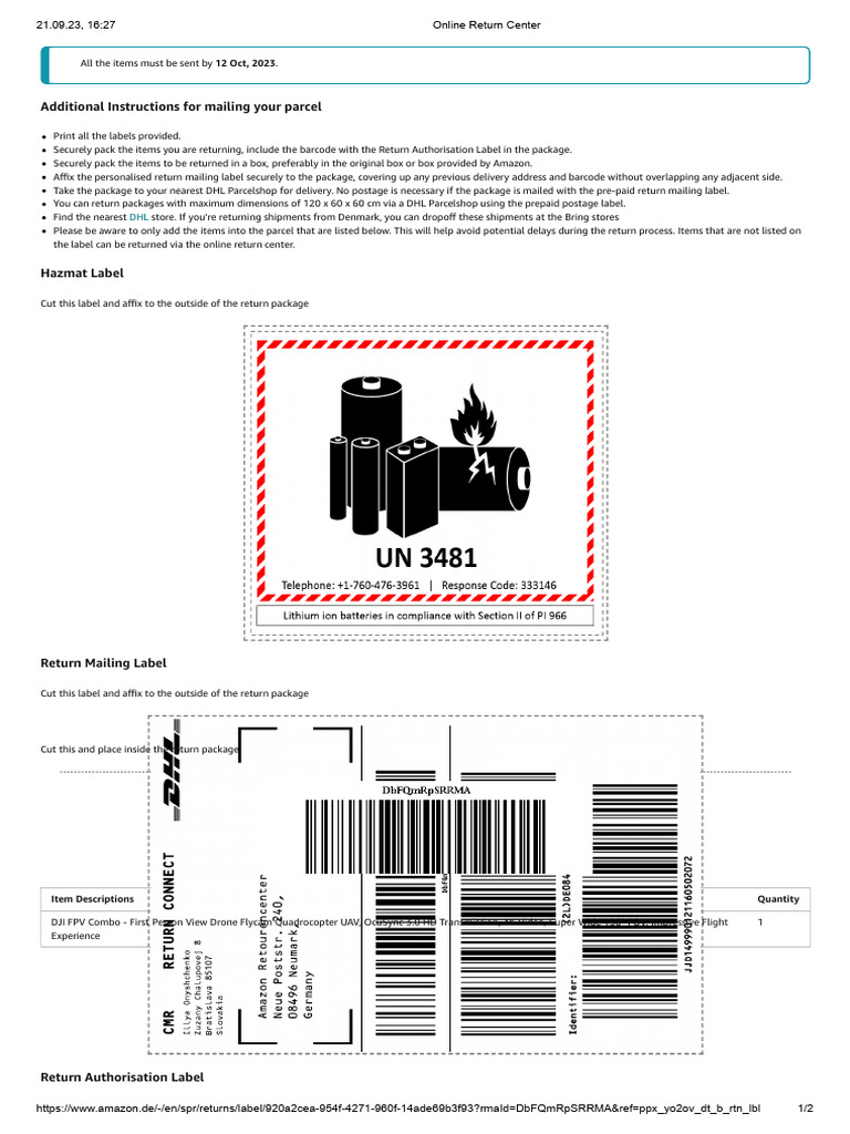 Online Return Center | Download Free PDF | United States Postal Service ...