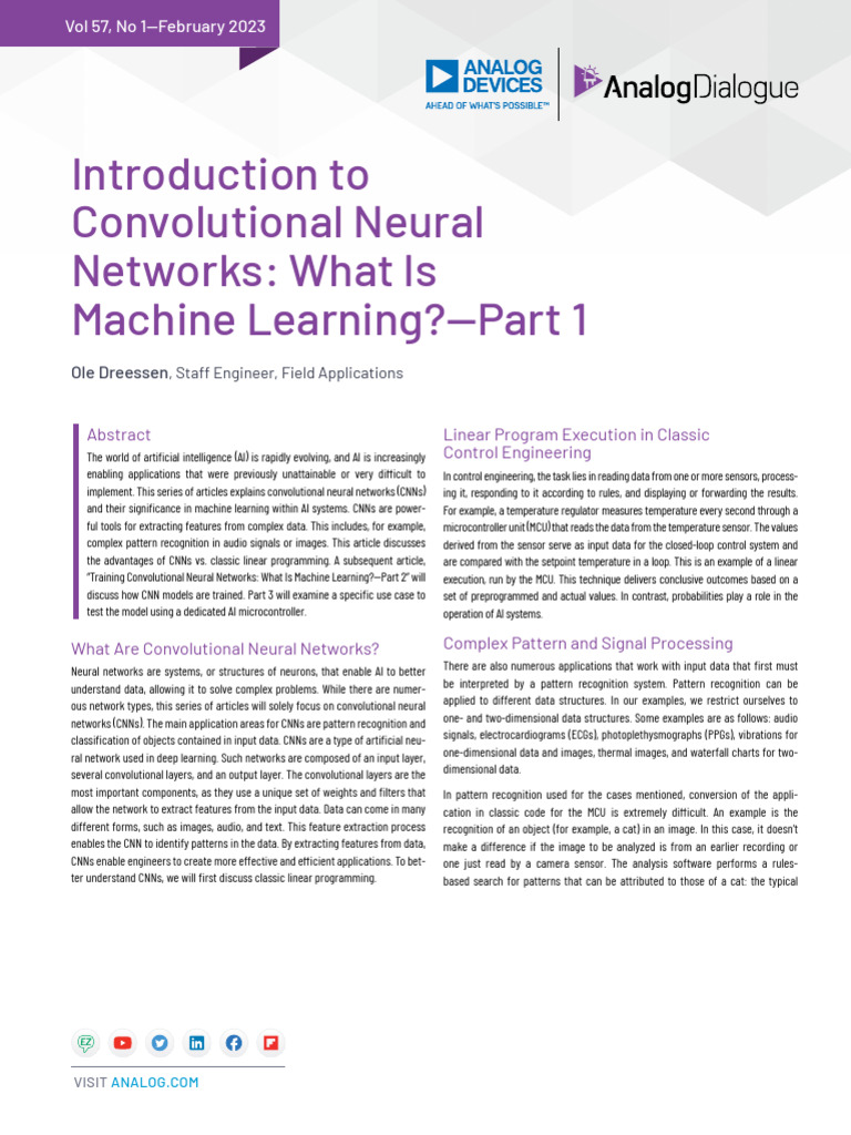 Max78000 Article Series Part 1 | PDF | Artificial Neural Network | Machine Learning