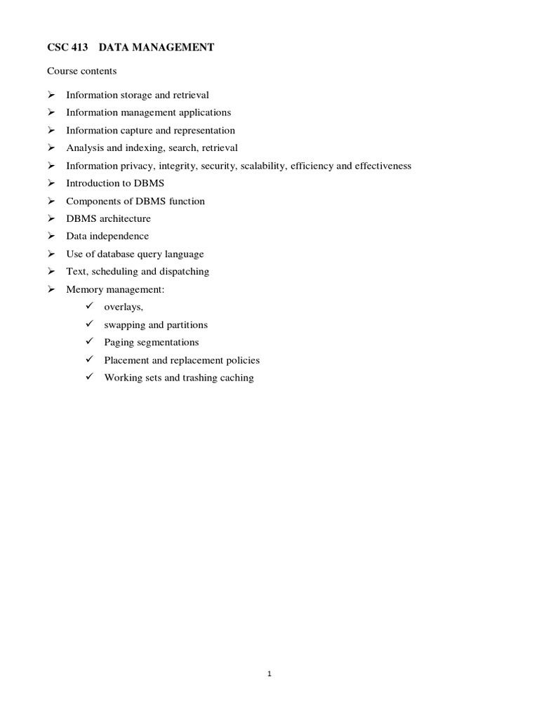 CSC 413 Dat MGT | PDF | Cost Of Living | Databases