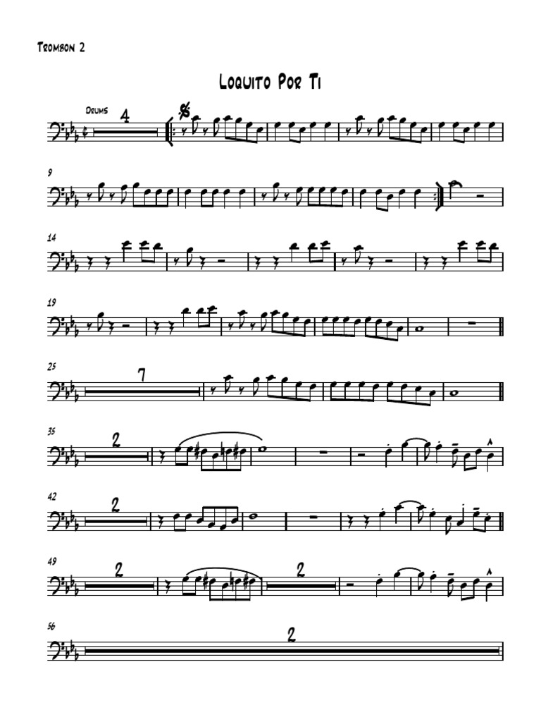 Loquito Por Ti Loquito Por Ti Trombon 2 | PDF
