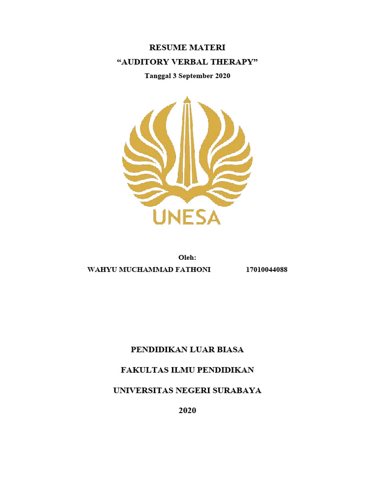 Resume Avt-Wahyu Muchammad Fathoni | PDF | Kesehatan Holistik