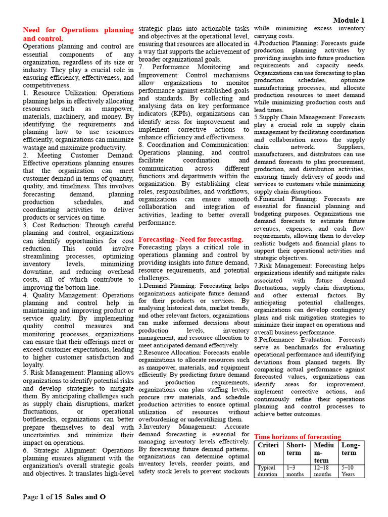 Sales and Operations Planning p | PDF | Forecasting | Time Series