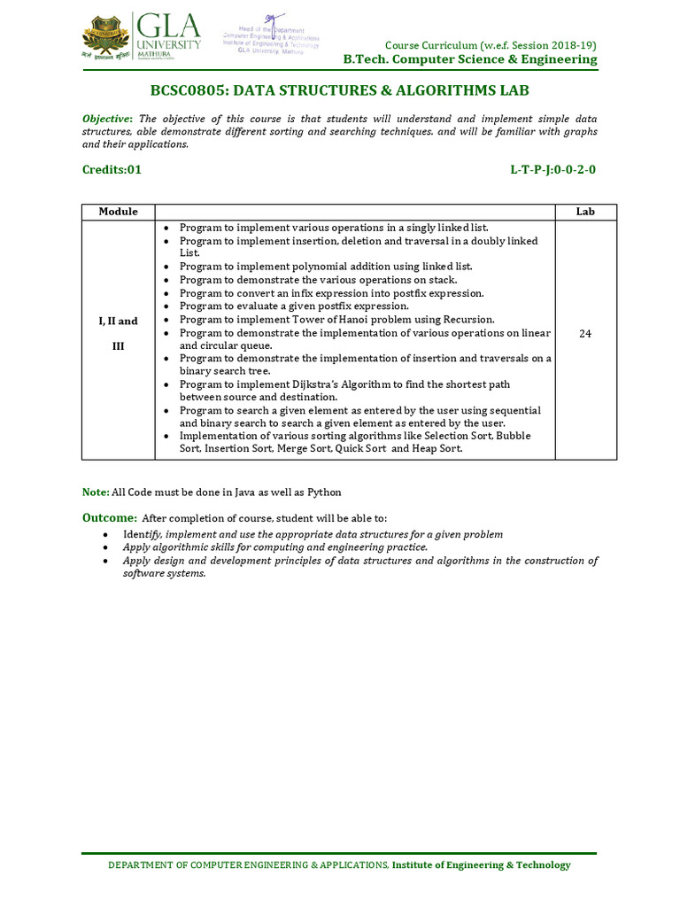 DSA Lab | PDF | Computer Program | Programming DSA Lab | PDF | Computer Program | Programming