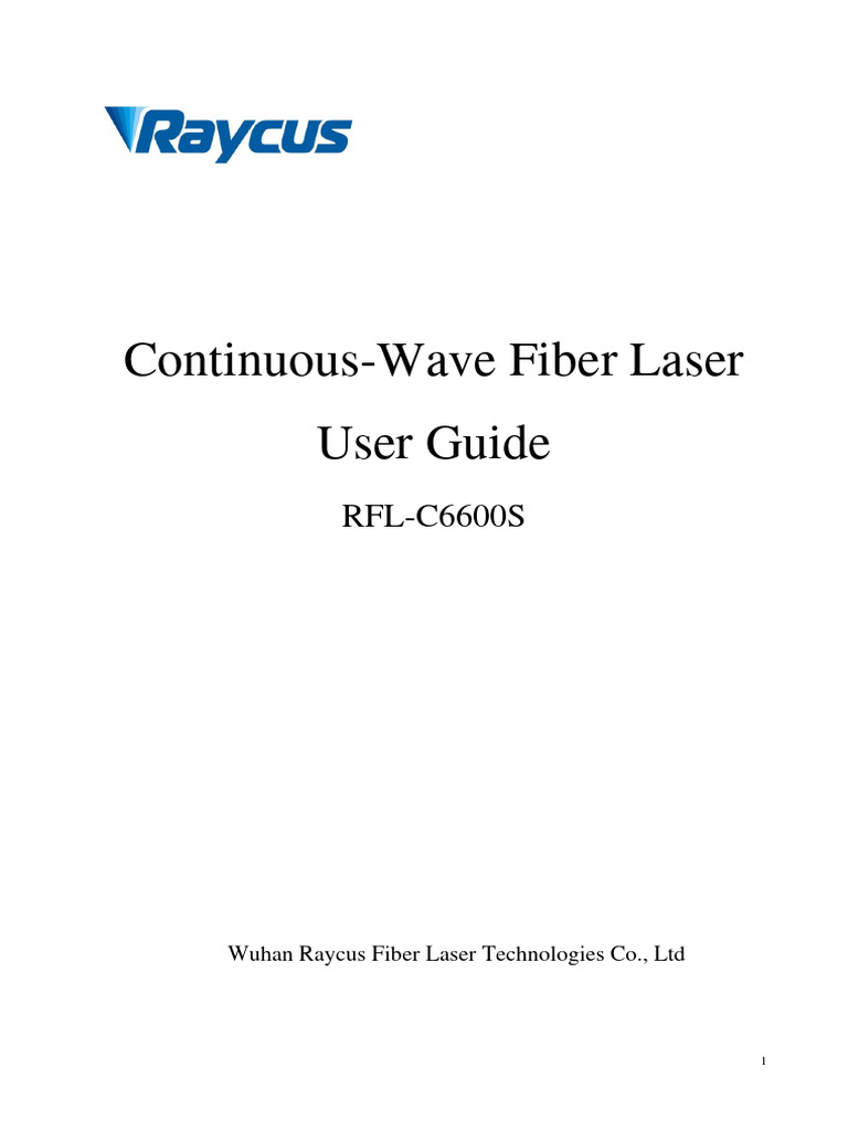 Raycus C6600S | Download Free PDF | Electricity | Optics