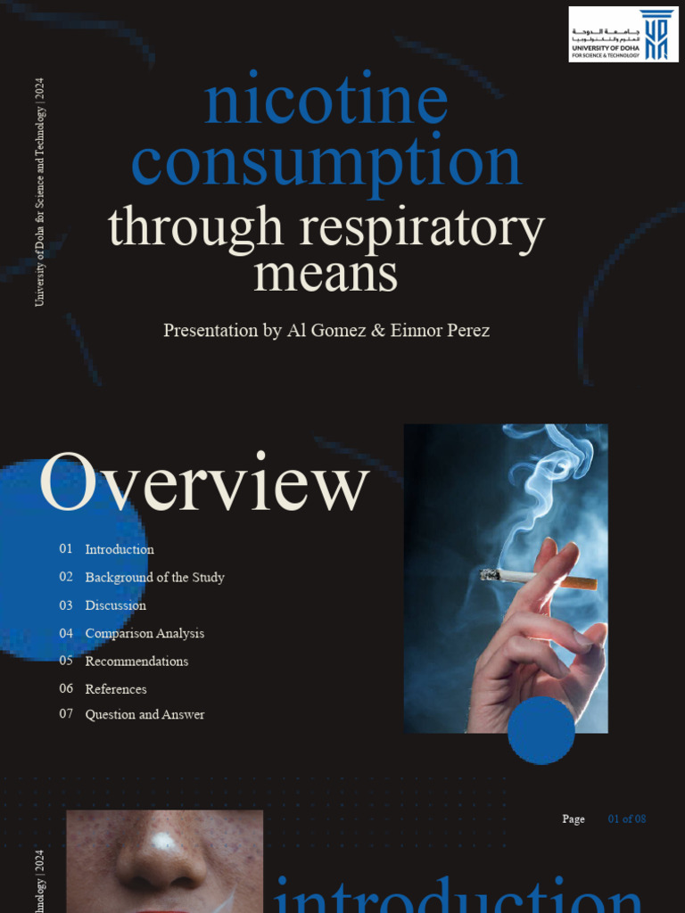 Nicotine Consumption Through Respiratory Means Presentation | Download ...