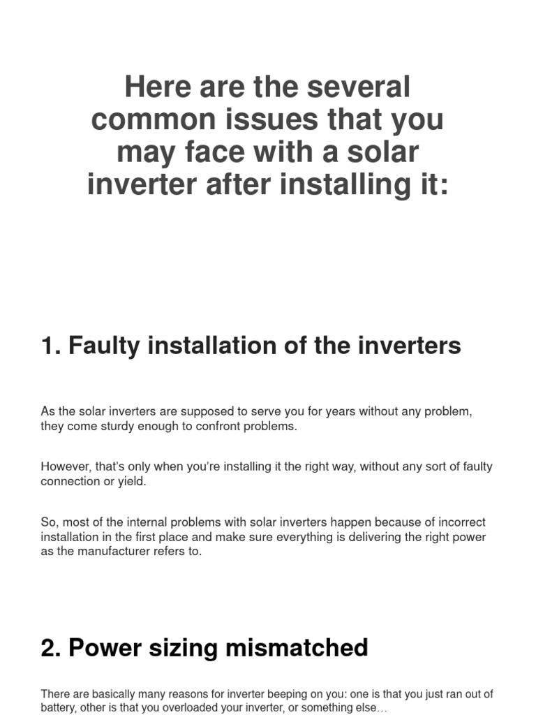 rev The most common mistakes in Solar installations | PDF | Electrical ... rev The most common mistakes in Solar installations | PDF | Electrical ...