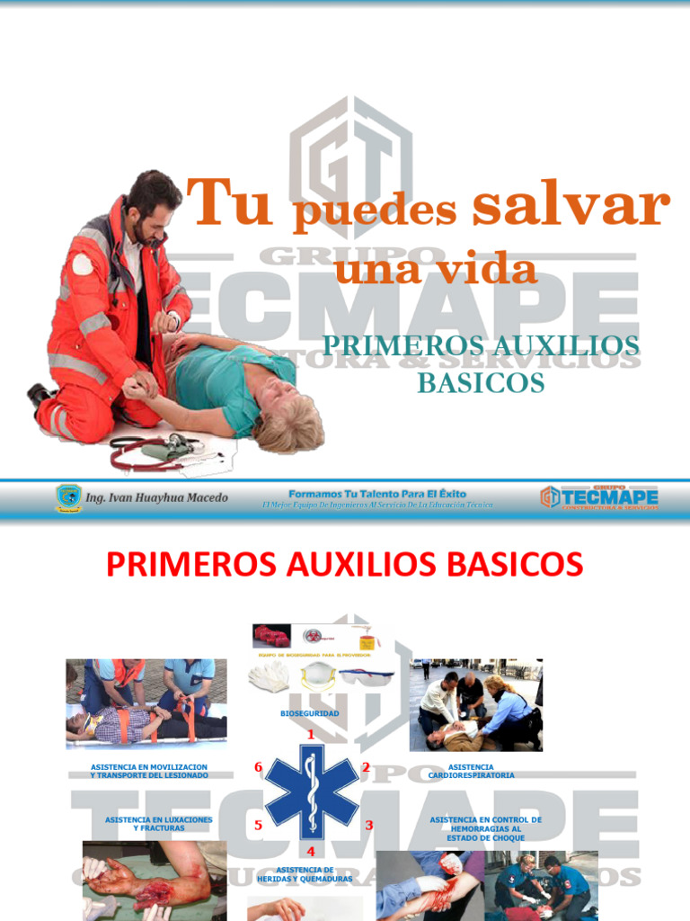 Curso de Primeros Auxilios | PDF | Reanimación cardiopulmonar | Primeros auxilios
