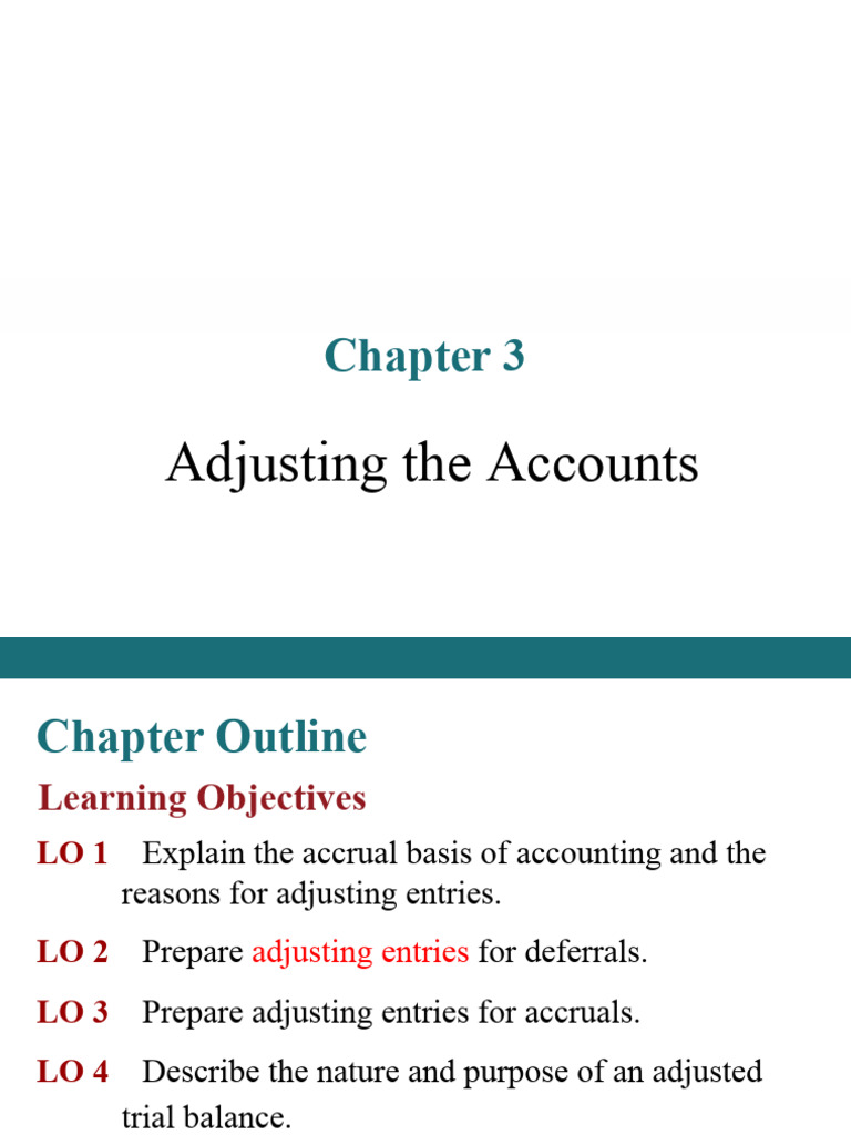 Chapter 3 - Adjusting The Accounts | Download Free PDF | Deferral ...