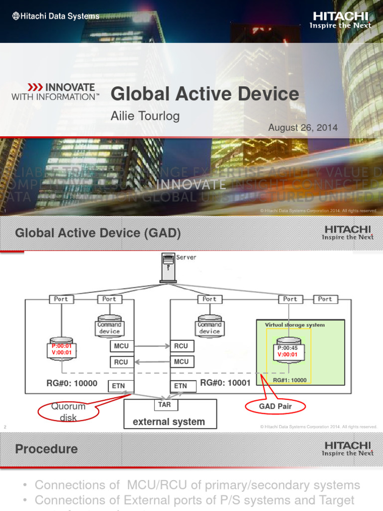 Creation of Global Active Device | PDF | Computer Data Storage | System ...