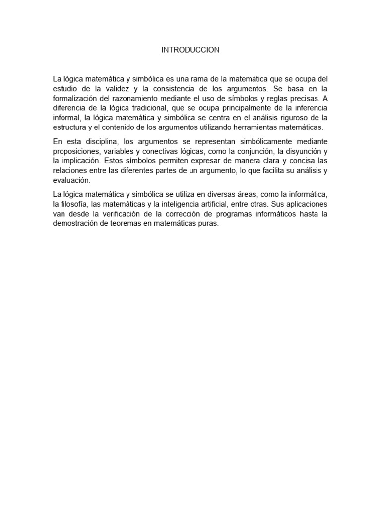 Introducción a la Lógica Simbólica | PDF | Argumento | Lógica matemática