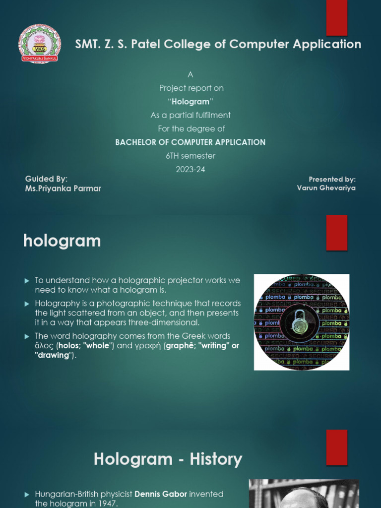 Holography: 3D Projection Technology | PDF | Holography | Atomic