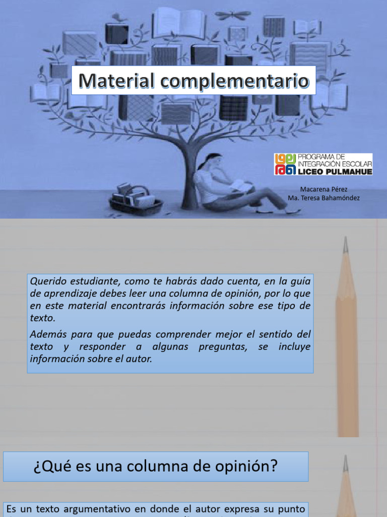 Material Complementario | PDF | Publicación | Autor