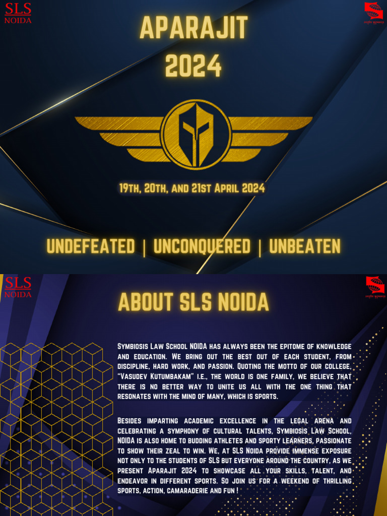 Aparajit 2024 Brochure | PDF | Sports | Summer Sports