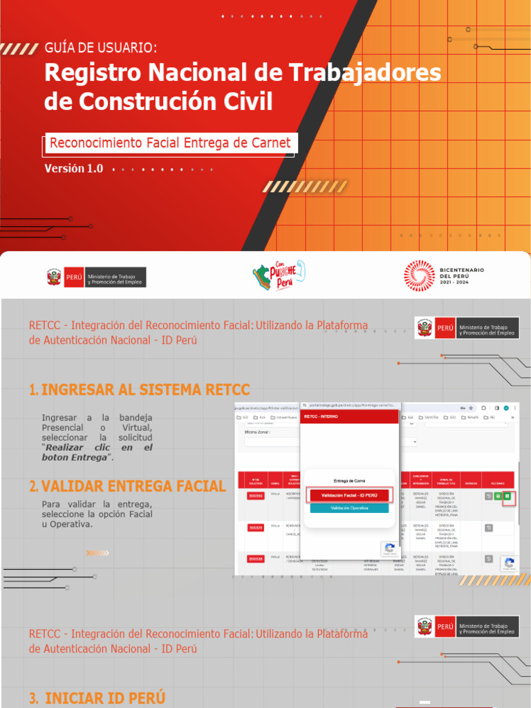 Registro Facial para Carnet RETCC | PDF | Negocios