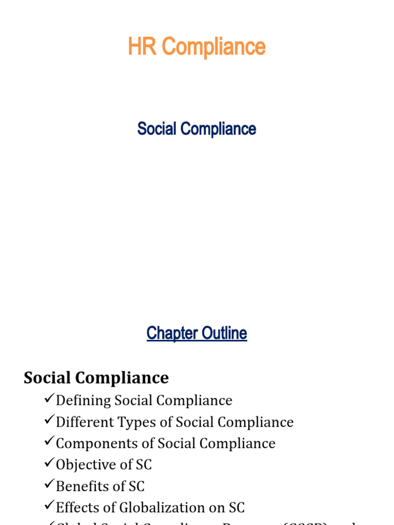 Social Compliance | PDF