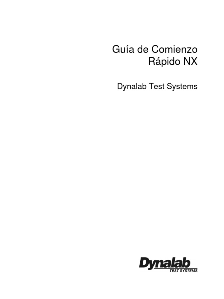 Guía de Comienzo Rápido NX | PDF | USB | Informática