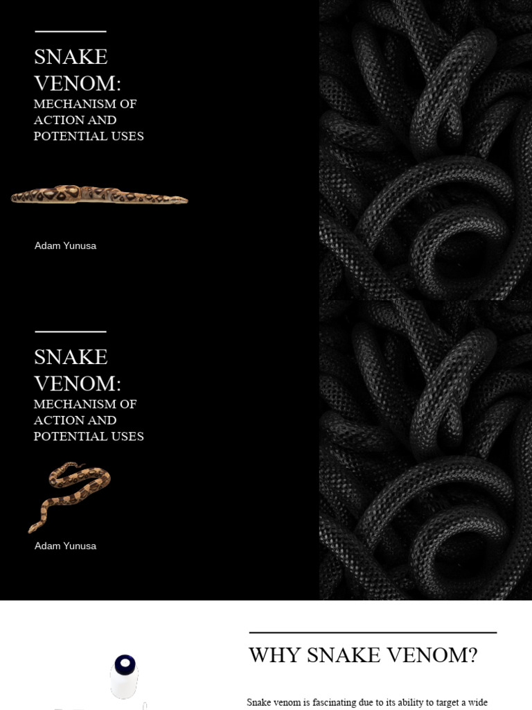 Dissertation Presentation on Snake Venom | PDF | Venom | Protease