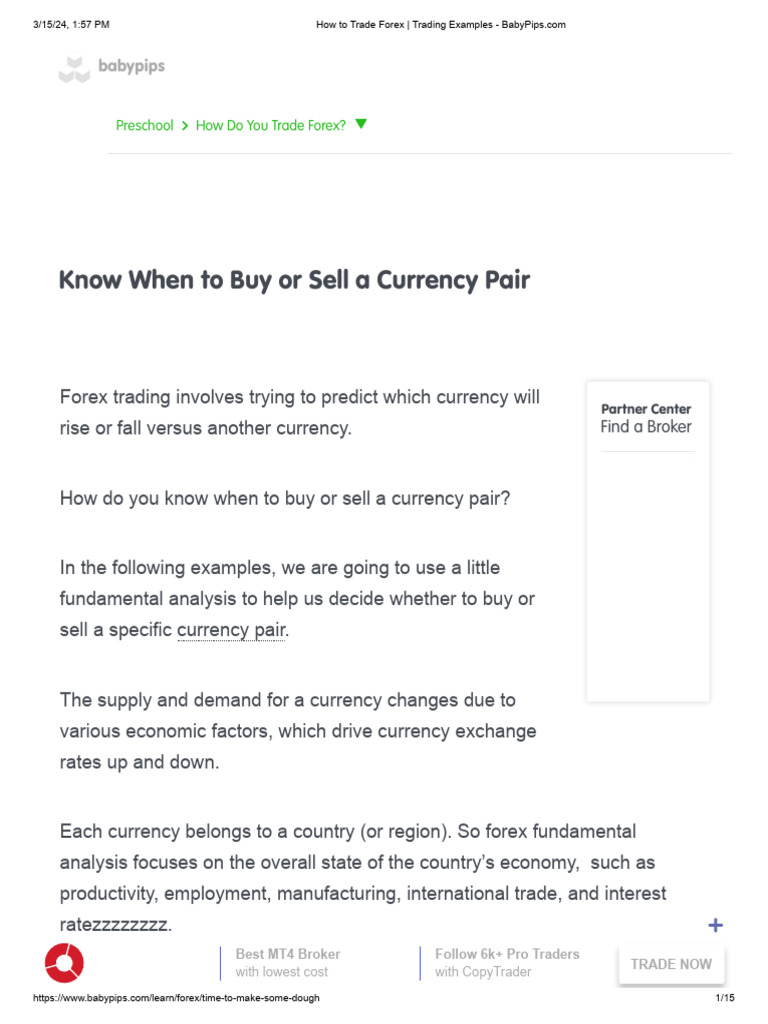 2-How To Trade Forex - Trading Examples | PDF | Foreign Exchange Market ...