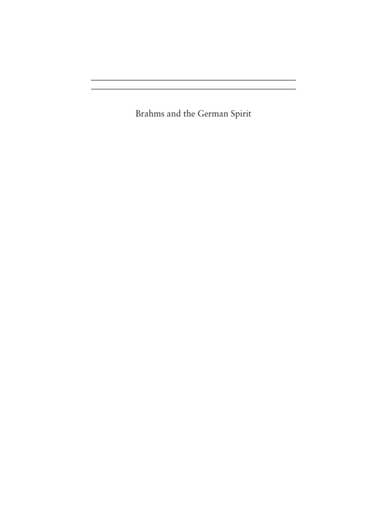 Daniel Beller-McKenna - Brahms and The German Spirit-Harvard University ...