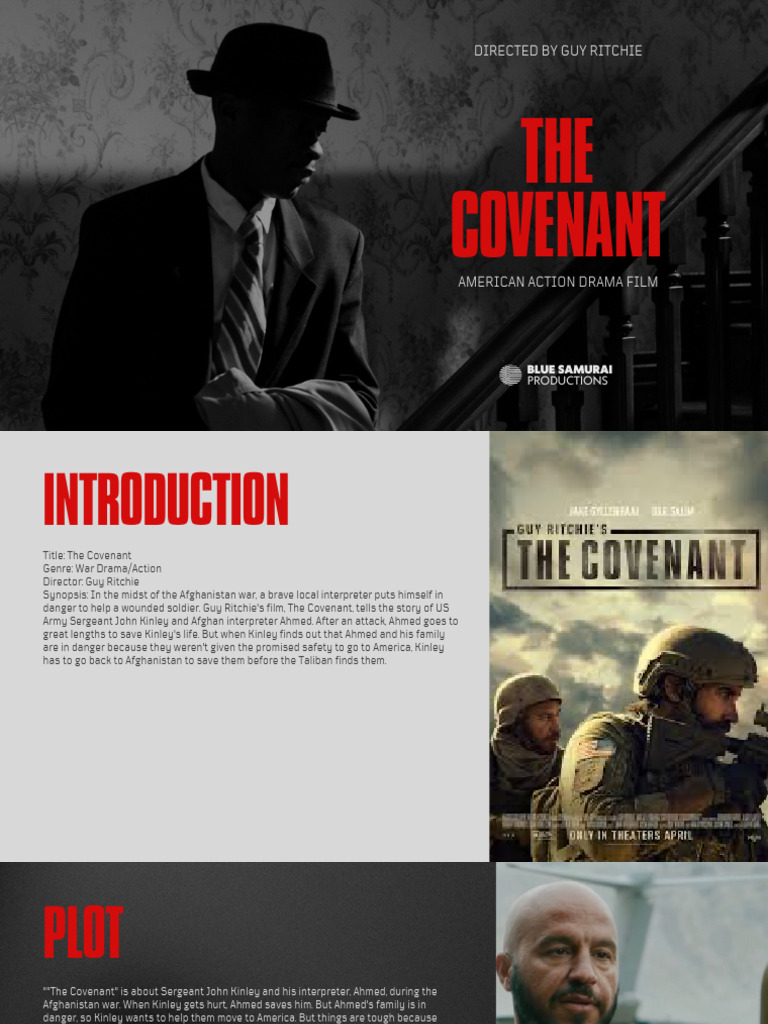 TV & Film Treatment Deck Presentation in Black and White Red Dark ...