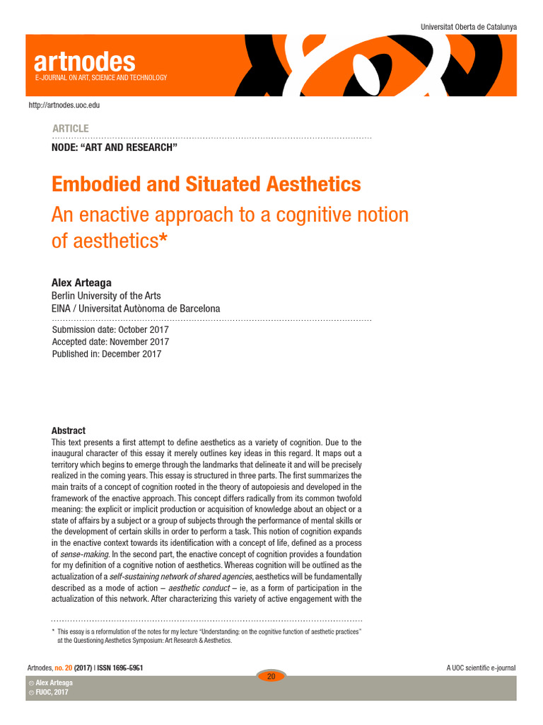 Embodied-And-Situated-Aesthetics - Alex Arteaga - Architecture of ...