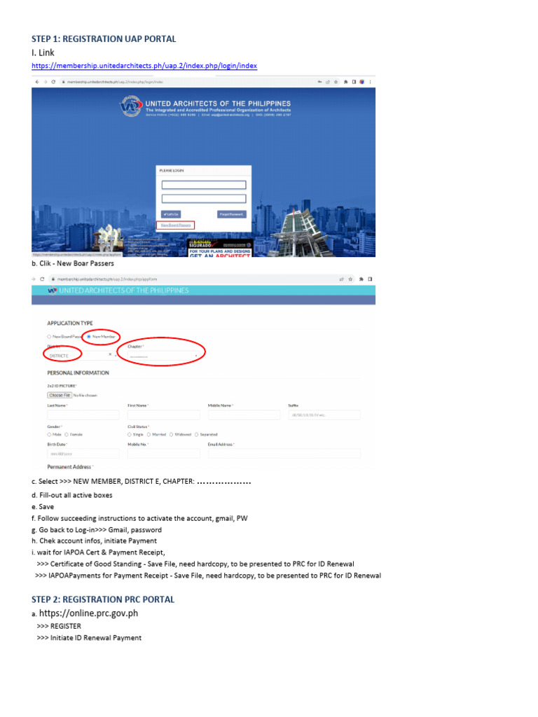 UAP Portal Registration Guide | PDF