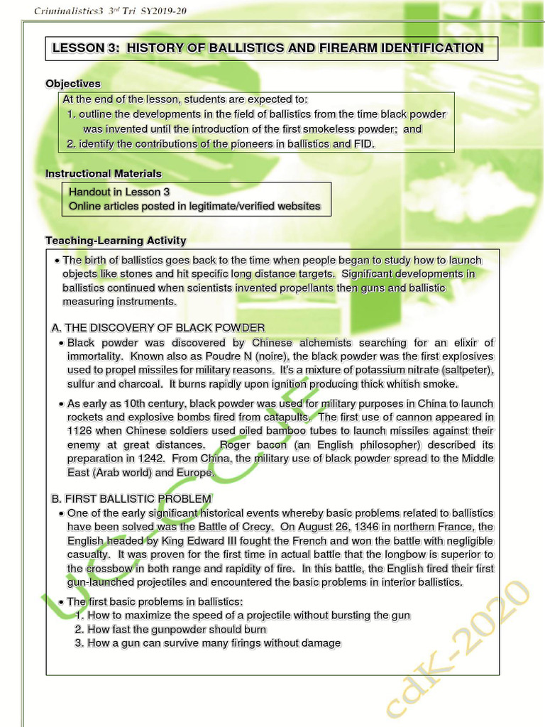 Crim3 Lesson3 | PDF | History | Young Adult