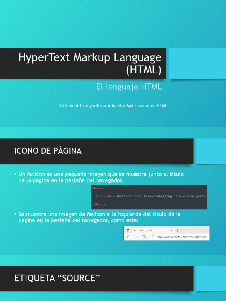 Guía de Etiquetas HTML Multimedia | PDF | Hipervínculo | HTML