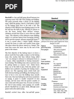 Softball Glossary of Terms | PDF | Baseball Field | Pitcher