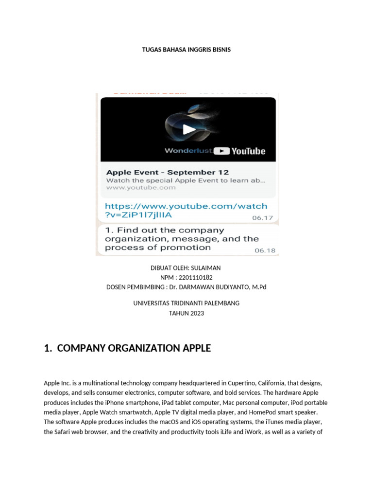 TUGAS BAHASA IN-WPS Office (PDF - Io) | PDF | Apple Inc. | Ios