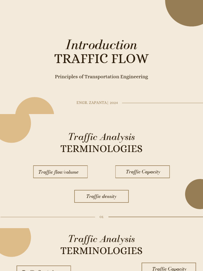 Traffic Flow Presentation | PDF | Traffic | Speed