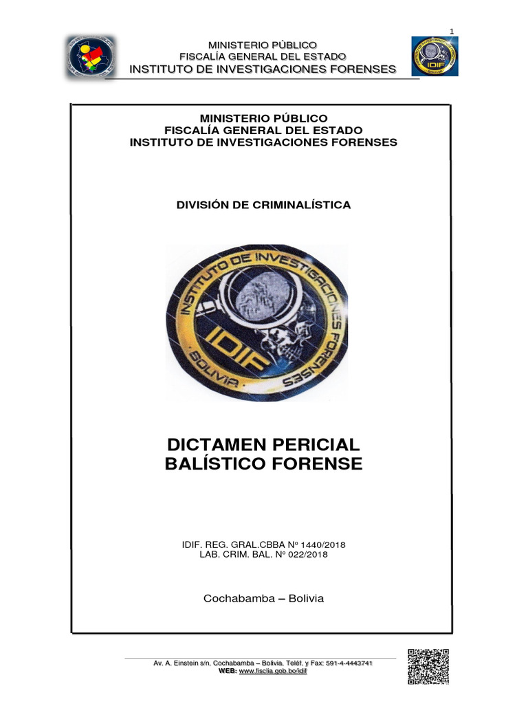 Pericia Balistica | PDF | Ciencia forense | Balística