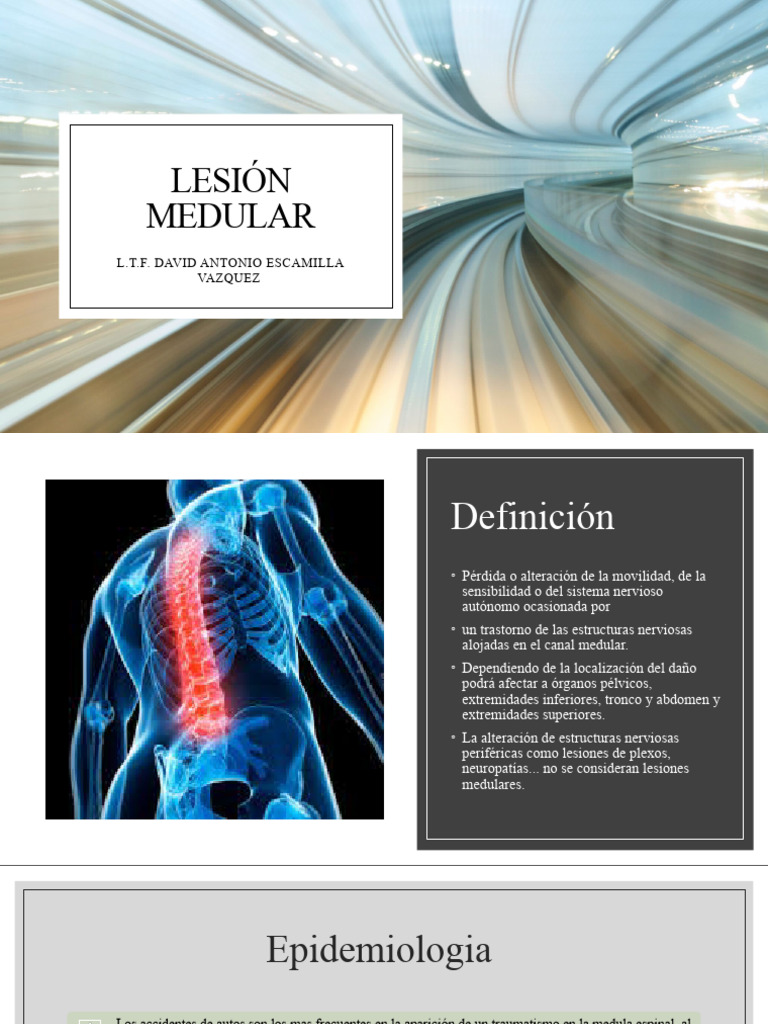 Lesion Medular | PDF | Inflamación | Médula espinal