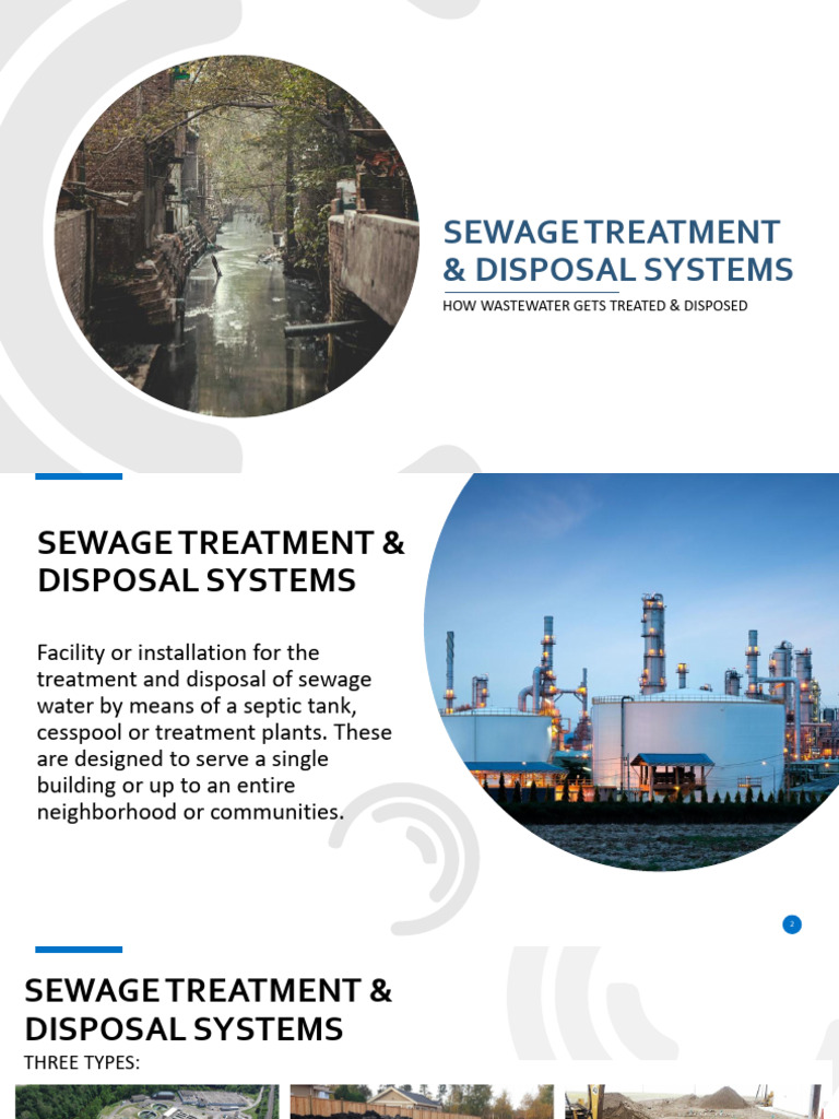 Sewage Treatment & Disposal Systems Guide | PDF | Home & Garden ...