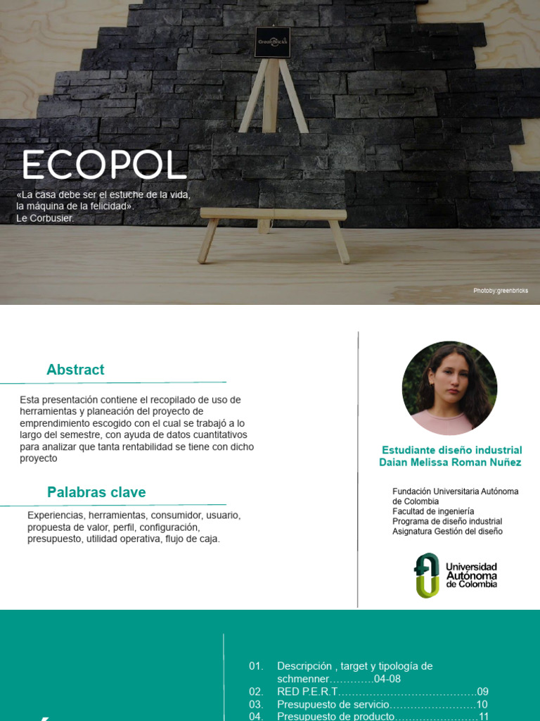 TPF3 Pitch Melissa Roman | PDF | Presupuesto | Business