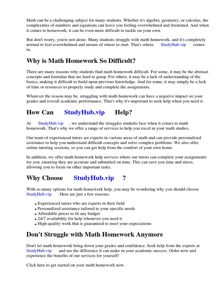 Help Me Do Math Homework | PDF | Mathematics | Homework