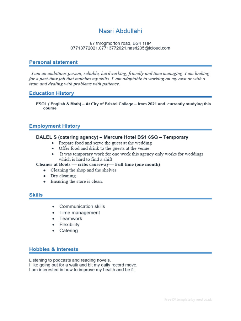 CV Copy1 | PDF
